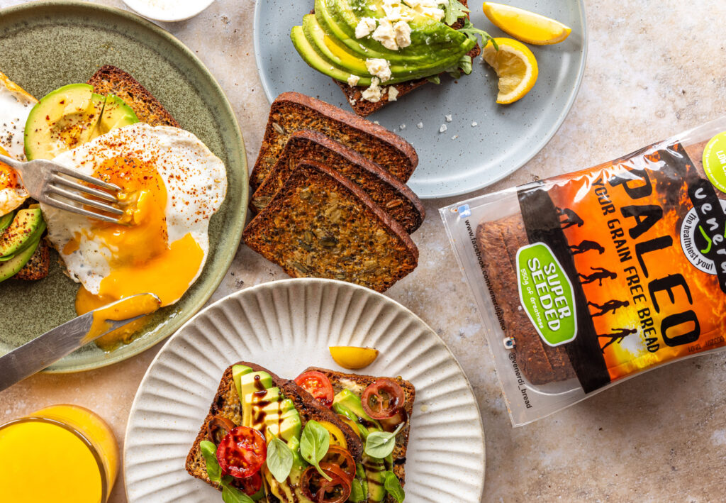 Pure Foodie Paleo Super Seeded Trio of Toasts - Venerdi