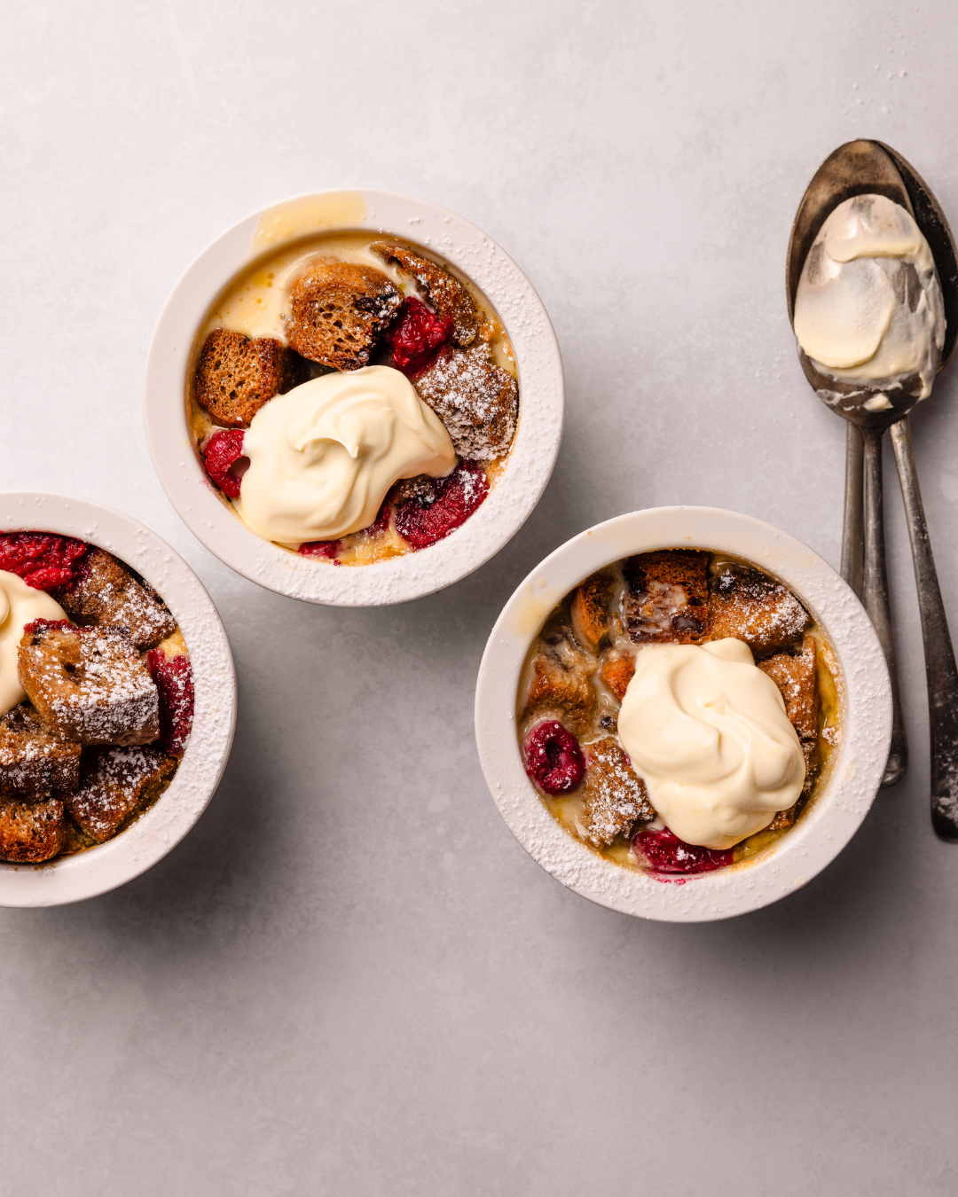 Mini Bread & Butter Puddings