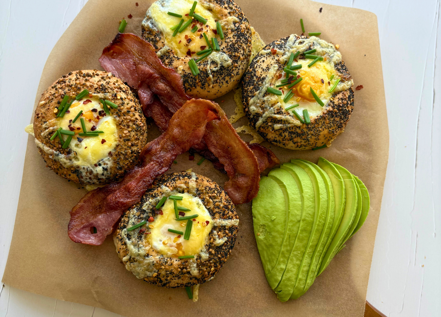 Egg in a Bagel Hole